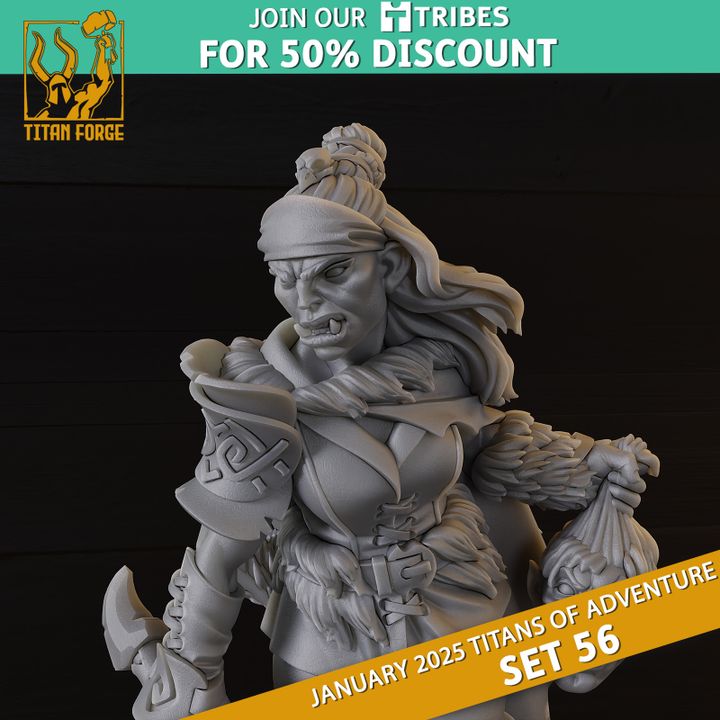 3D Printable RPG - DnD Hero Characters - Titans of Adventure Set 56 by Titan Forge Miniatures